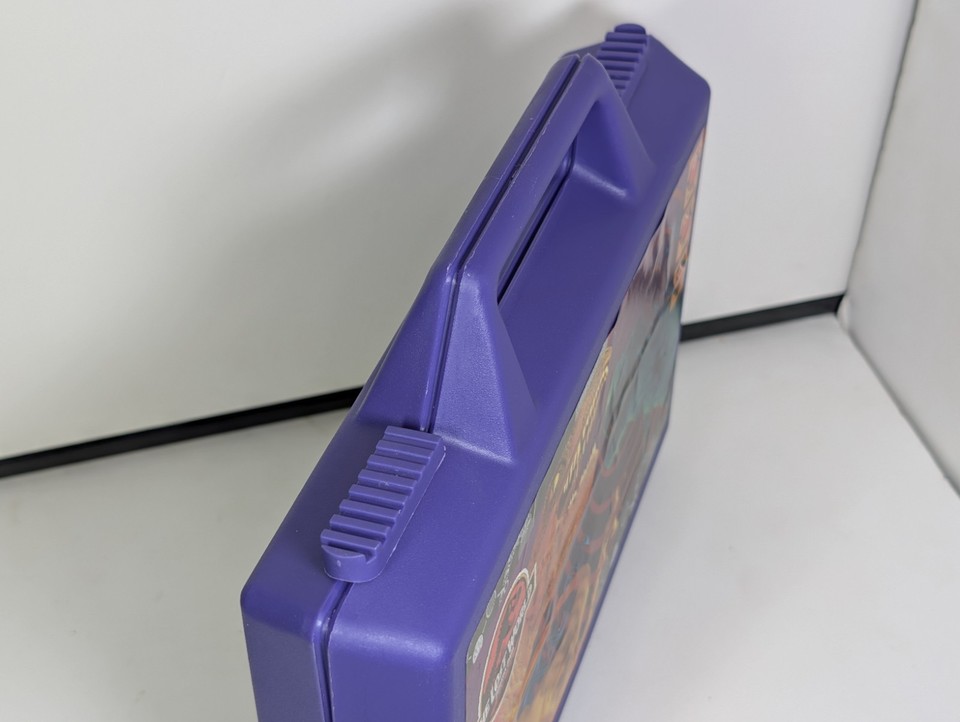 1996 Jurassic Park The Lost World Velociraptor T Rex Carry Case Purple ...