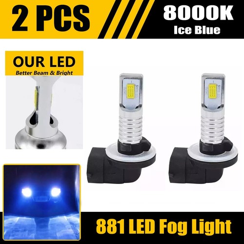 2PCS 881 889 110W 8000K Ice Blue High Power LED Fog Driving Lights ...