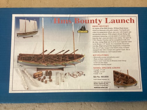 Model Shipways Hms Bounty Launch kit | eBay