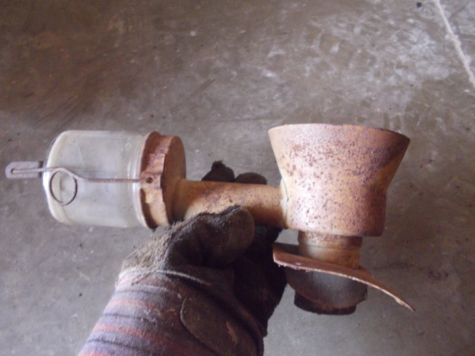 Ford 8N Tractor hood glass jar air cleaner EXTREMELY RARE w/ ORIGINAL ...