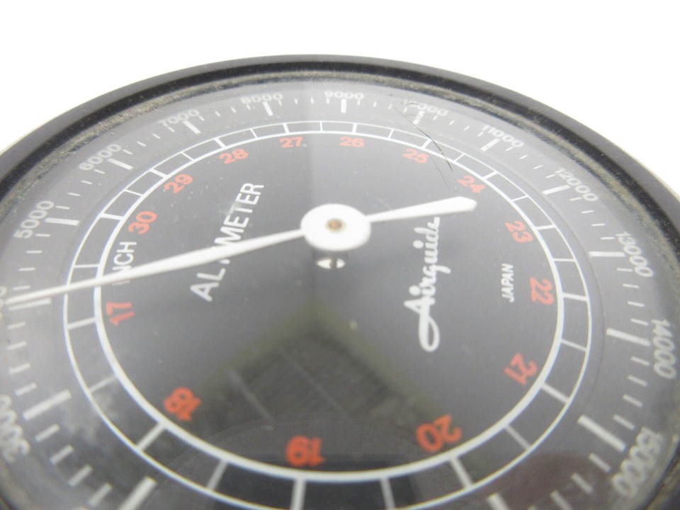Vintage Airguide Altimeter The Breckenridge Japan Altitude Gauge Square ...