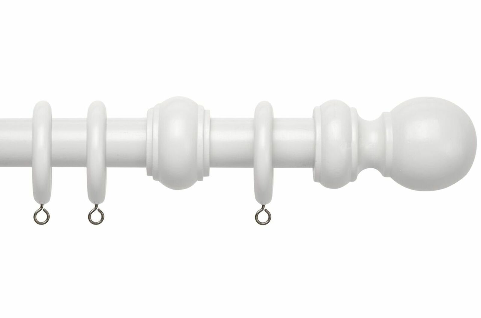 28mm COUNTY WOOD CURTAIN POLE COMPLETE SET FOR EYELET & PENCIL PLEATED ...