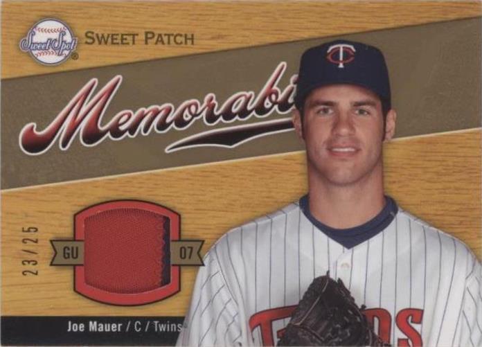 2007 Sweet Spot - Sweet Swatch Memorabilia Joe Mauer #SW-JM Patch /25 ...