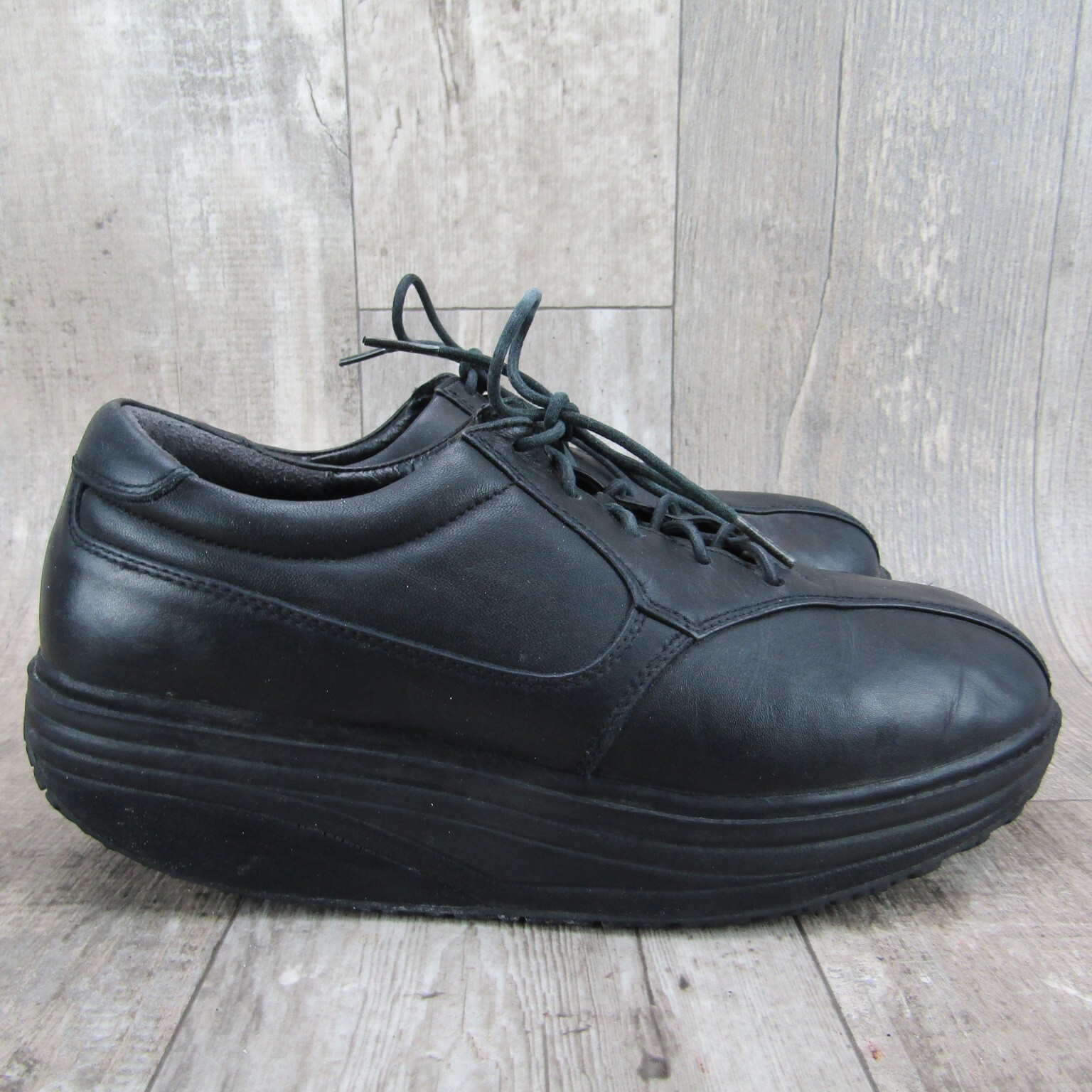 MBT Masai Technology Black Leather Mens Size 8 Walkin… - Gem
