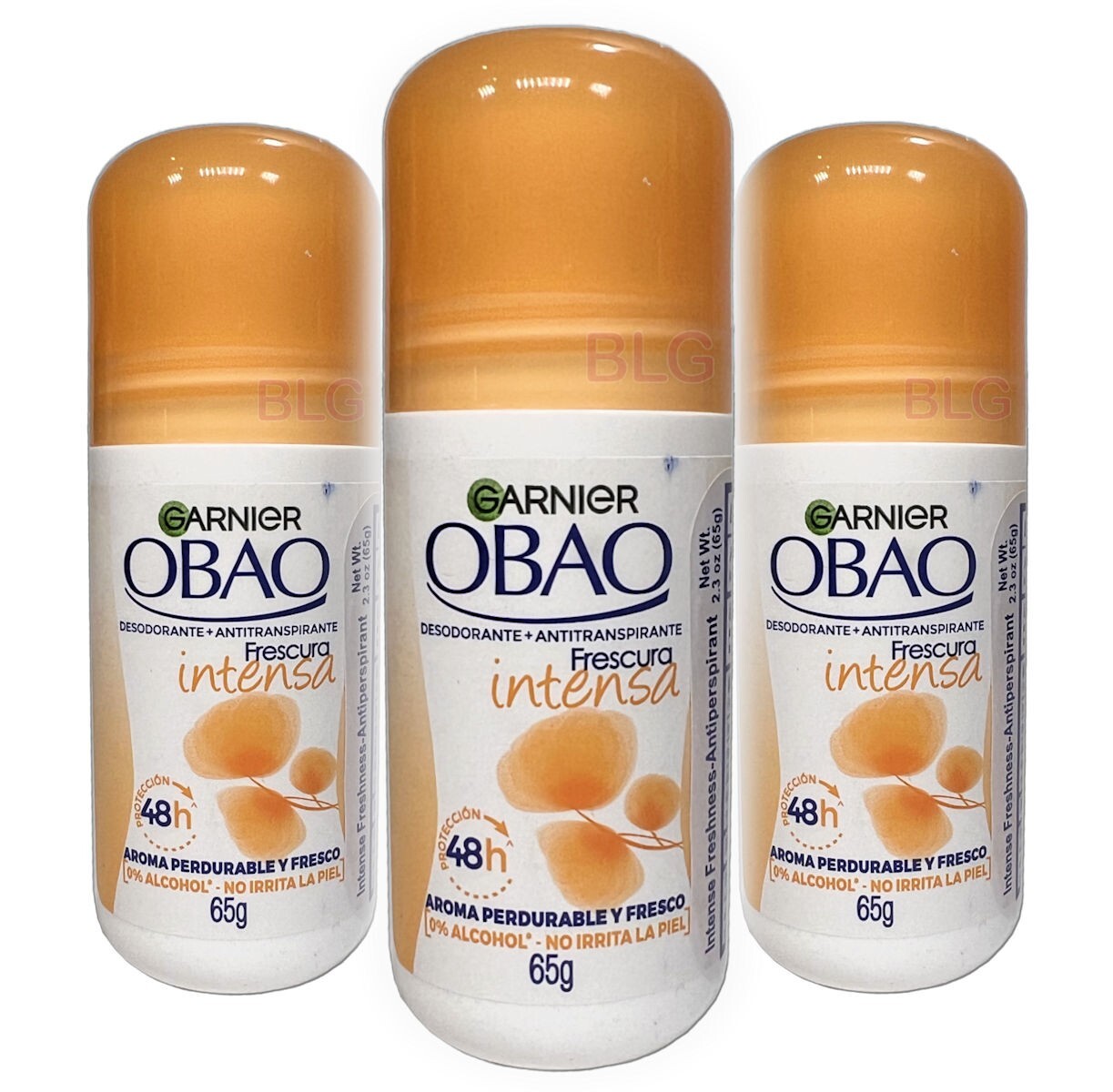 Garnier OBAO INTENSE Deodorant Antiperspirant Roll-Ons 48Hours Odor ...