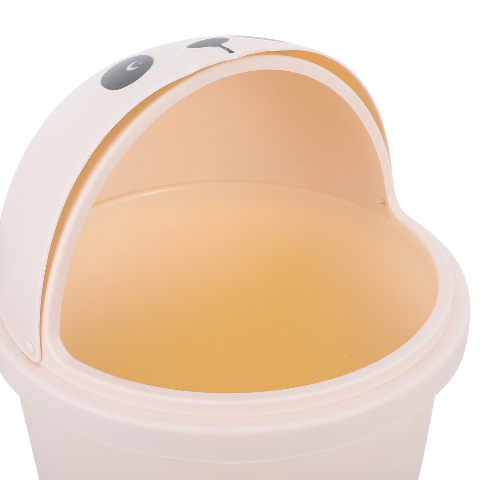 Trash Can Cute Waste Basket Trash Can with Lid Garbage Can Cartoon ...