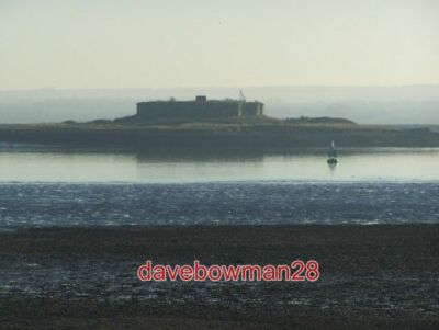 PHOTO DARNET FORT IN RIVER MEDWAY AT LOW-TIDE.BUILT IN 1870'S AS PART ...