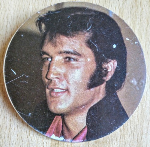 Vintage Original 1971 Elvis Presley Pin Badge Made In England uk 50 ...