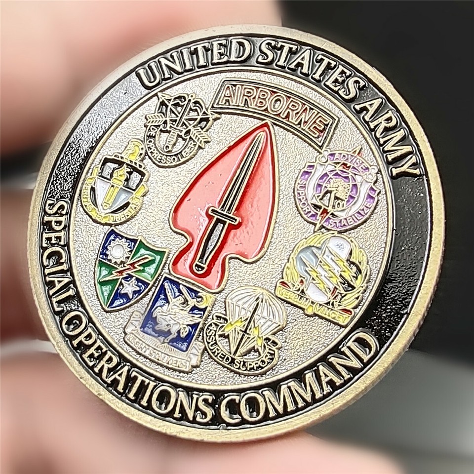 US Military Army Special Operations Command Challenge Coin Collection ...