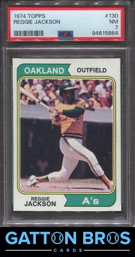 1974 Topps Reggie Jackson #130 PSA 7 NM | eBay
