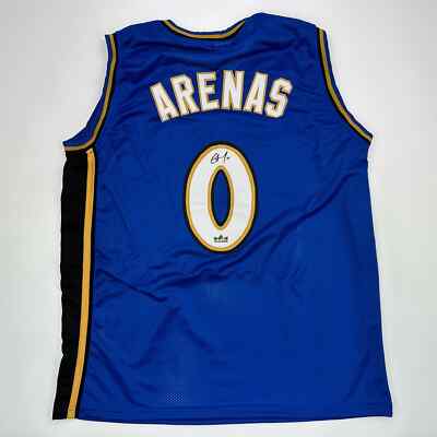 Facsimile Autographed Gilbert Arenas Washington Blue Reprint Jersey ...