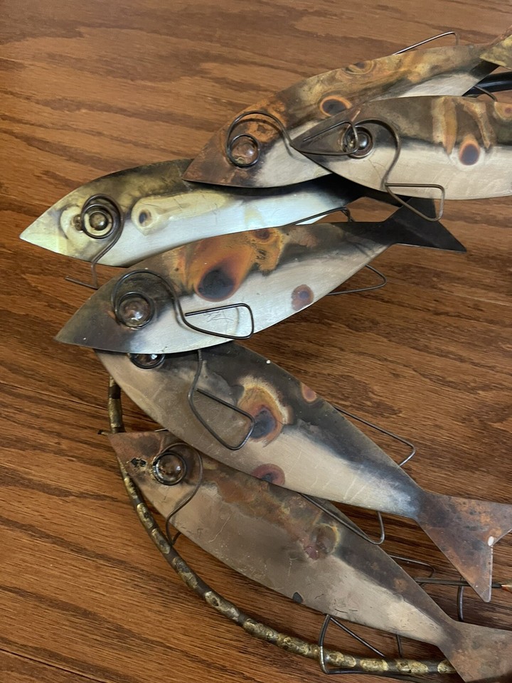 Vintage ‘72 CURTIS JERE Mid-Century Modern BRUTALIST Fish ABSTRACT ART ...