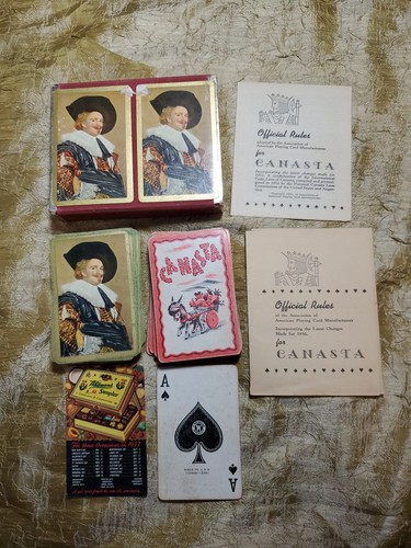 Vintage Playing Cards. 56 The Laughing Cavalier. 45 Canasta 1957 ...