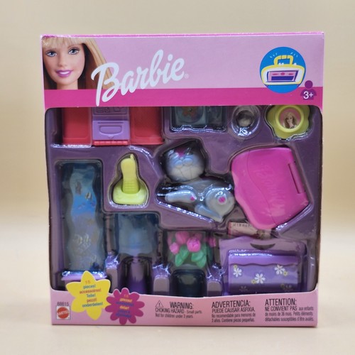 2001 Barbie So Much Stuff Trendy Touches Accessory Set Laptop Boombox ...