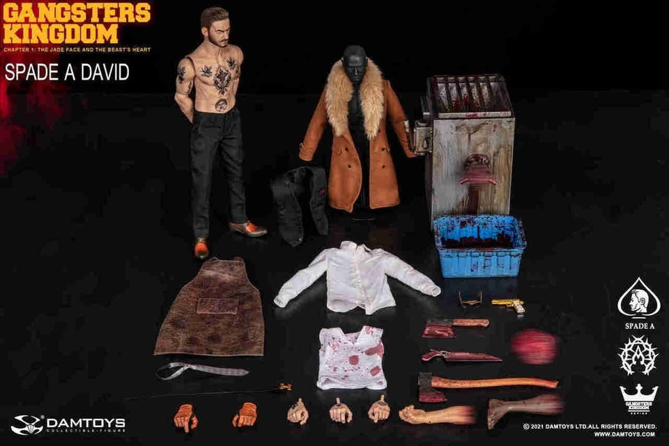 1/6 Scale Gangsters Kingdom - Spade David w/Doberman COMBO - MINT IN ...