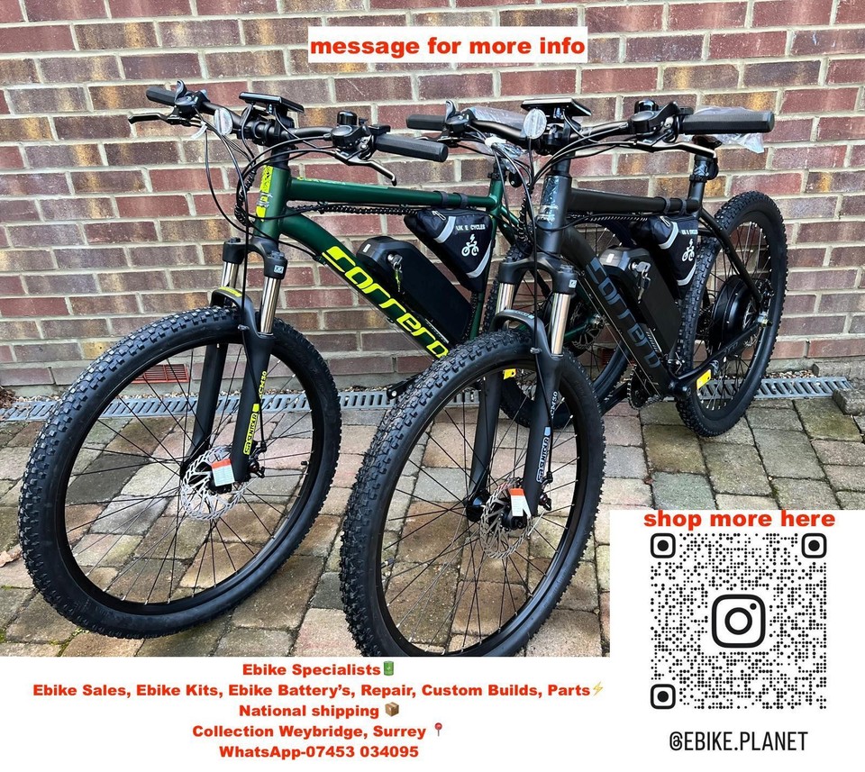 Customised Carrera Crossfire Hybird Bike 48V (35mph) 🔋 Free Shipping UK ...