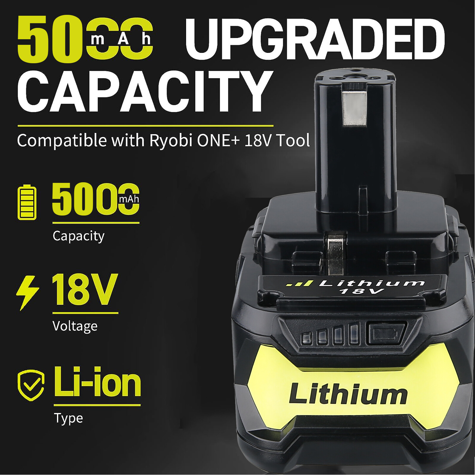 Ryobi RB18L50 ONE+ 18V Battery for sale online | eBay