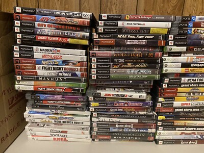 VINTAGE MASSIVE HUGE LOT OF SNES , PS2 PS3 Nintendo Ds 125 Games Solid ...