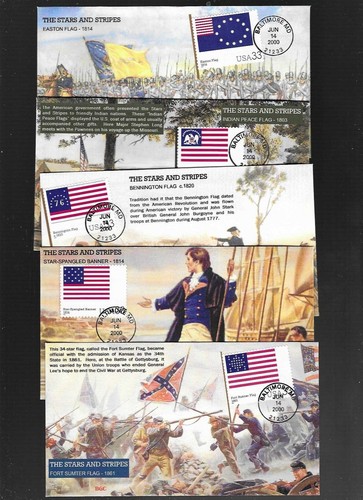 US FDC FIRST DAY COVERS STARS AND STRIPES 2000 SET OF 20 BY BGC | eBay