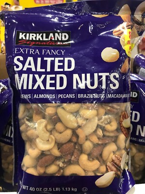 Kirkland Signature Mixed Nuts Almonds Cashews Brazil Macadamia Pecans ...