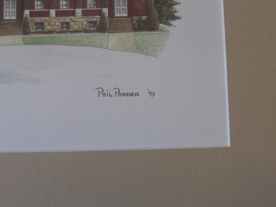 1993 Lithograph Print, Bell Academy Nashville "Lions' Pride"; Phil ...