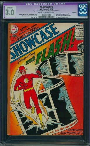 Showcase #4 CGC 3.0 DC 1956 Origin & 1st Appearance Flash Iris West | eBay