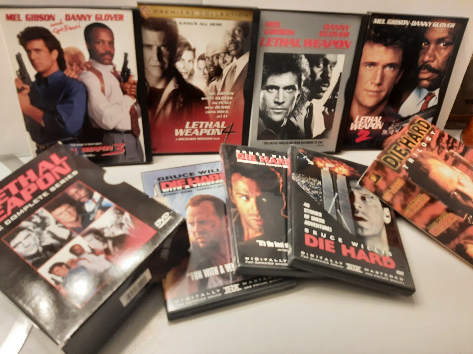 Lethal Weapon 1-2-3-4 Complete DVD Set & DIE HARD 80s ACTION series LOT ...