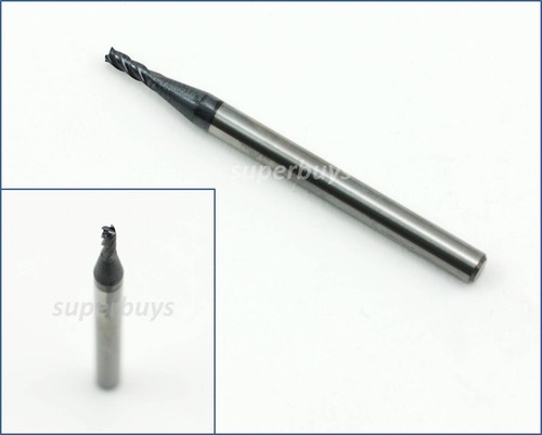 2mm 4 Flute HRC45 Carbide High Speed Hole Drilling End Mill CNC Router ...