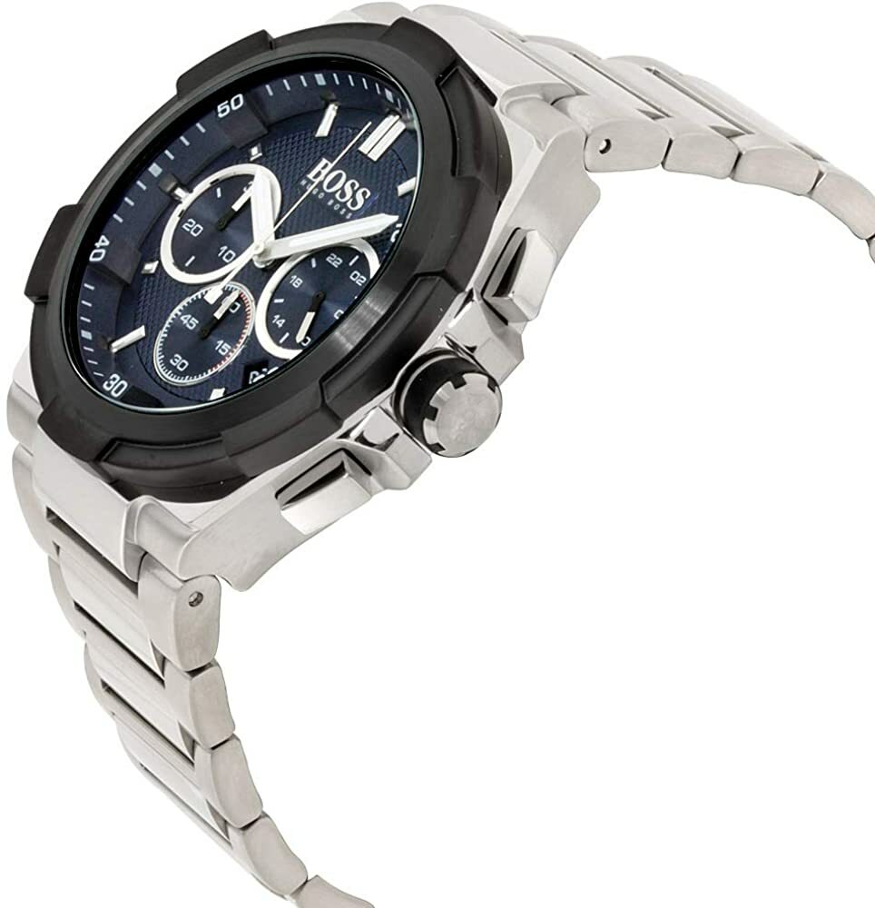 Hugo Boss Supernova Blue Dial Stainless Steel Chronograph Men’s Watch ...