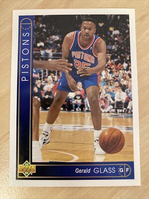 1993-94 NBA Upper Deck- Gerald Glass #108- Detroit Pistons | eBay Australia