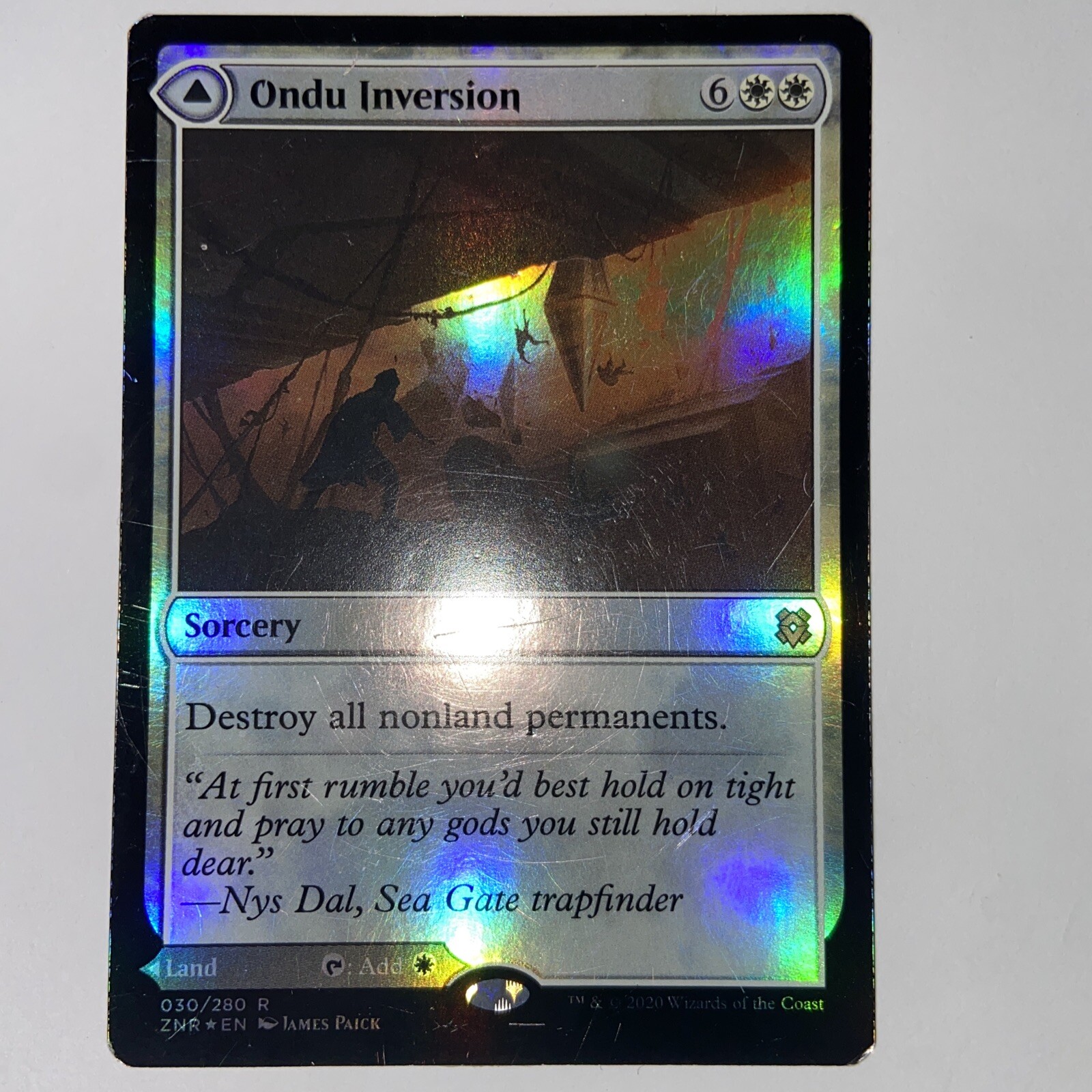 MTG Ondu Inversion // Ondu Skyruins Zendikar Rising 030/280 Foil ...