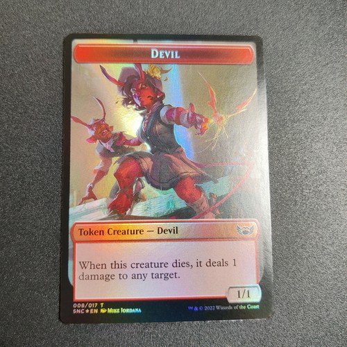 Devil / Citizen Token Foil - MTG Streets of New Capenna - SNC 008/017 ...