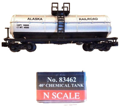 N Model Power 83462 40ft Single Dome Tanker Alaska RR ARR NIB | eBay