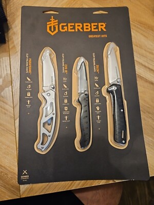 Gerber Clip Folding Knife Greatest Hits Paraframe 3PC Set | eBay