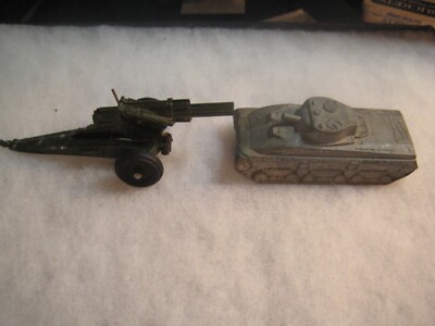 Vintage Military Tank Midget Toy & Artillary Cannon 2 piece set WW2 ...