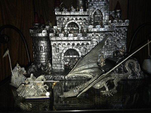 Medieval Middle Ages Castle Fortress for Miniature Display Stand ...