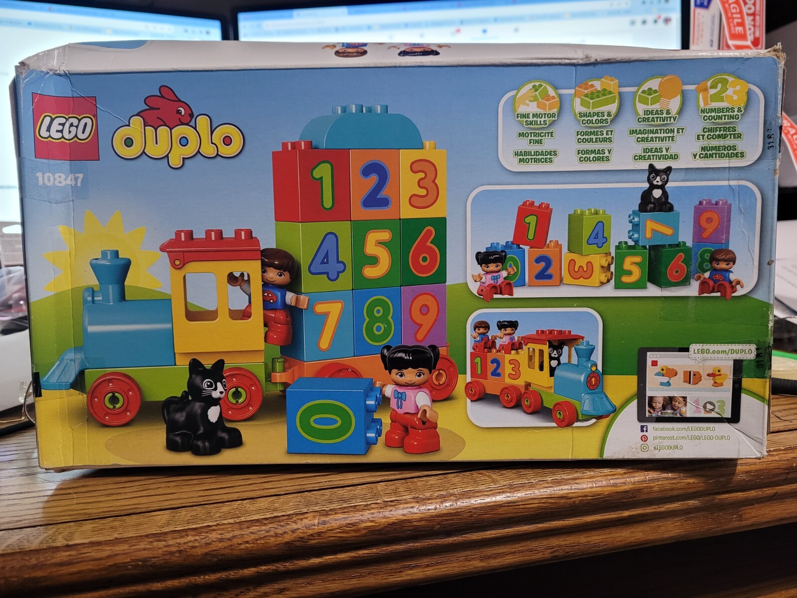 LEGO Duplo Number Train (10847) Building Toy Set - 23 pcs. Ages 1 1/2-3 ...