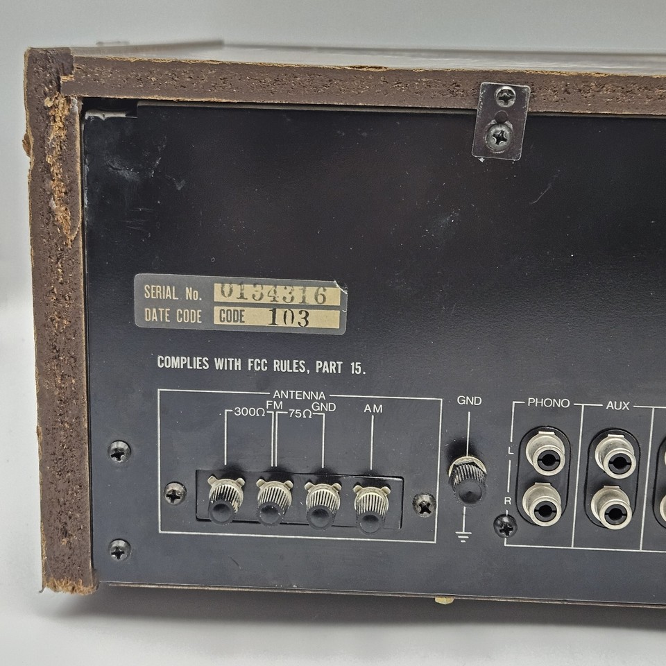 MCS 3248 Stereo Receiver Vintage 45W AM/FM Phono Aux 1980s Wood Case ...