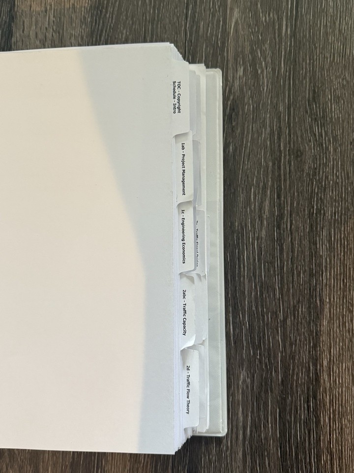 EET Civil PE: Transportation Binder (Post April 2024) And Petro Book | eBay