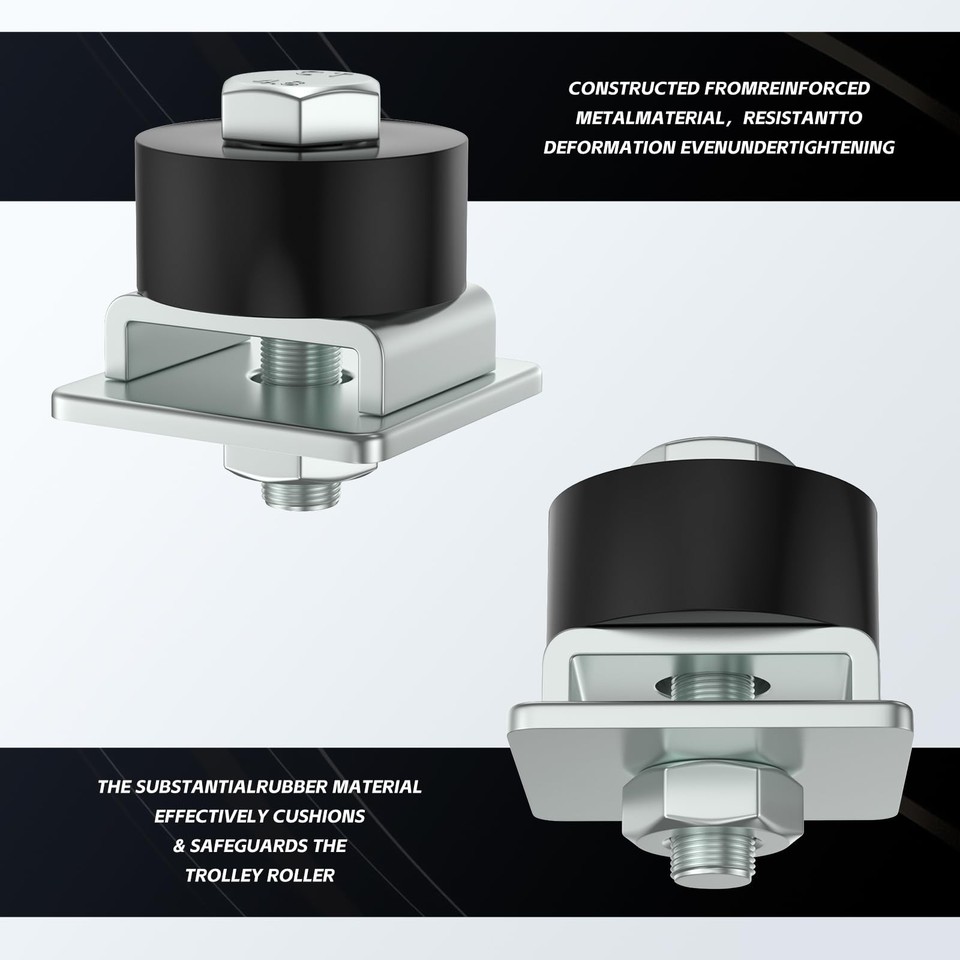 4-Pack Trolley Roller Wheels for Unistrut Strut Channel 1-5/8 inch Wide ...