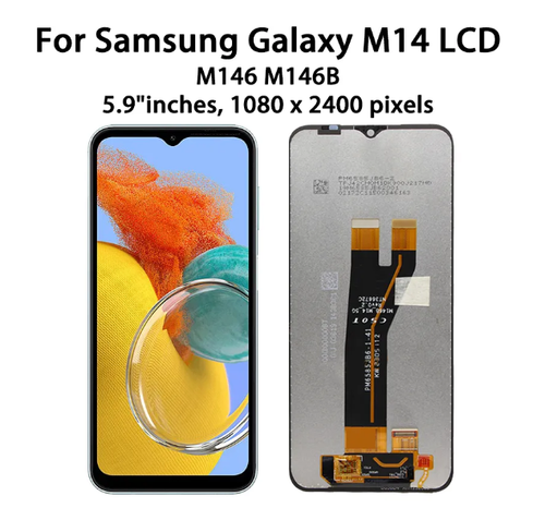 LCD Display Touch Screen Digitizer Black For Samsung Galaxy M14 5G ...