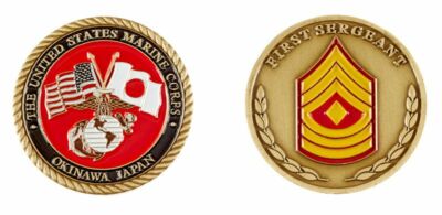 MARINE CORPS OKINAWA JAPAN FIRST SERGEANT CHALLENGE COIN | eBay