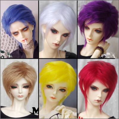 New BJD plush fabric wig 7 colors 1/12 1/8 1/6 1/4 1/3 DD MSD non-slip ...