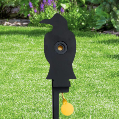 Shooting Target Crow Self Resetting Garden Airgun Practice Metal Animal ...