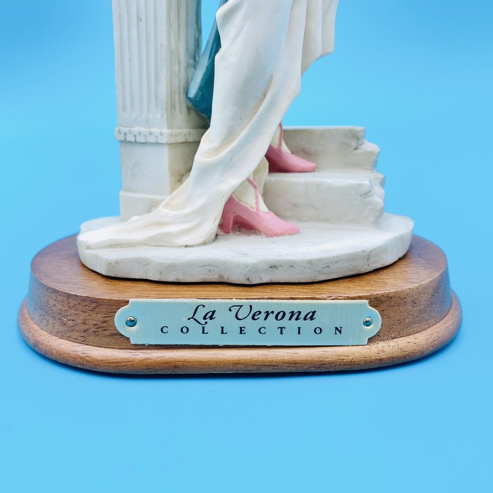 Vintage La Verona Collection Figurine Elegant Lady With Hat And Flowers ...