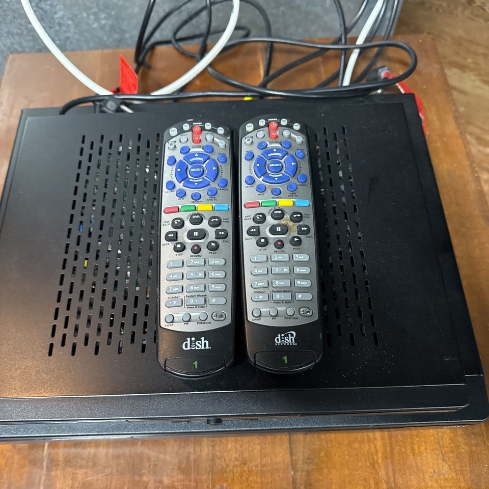 DISH NETWORK VIP211K TV RECEIVER W/ REMOTE & DE24 Receiver w/ Remote (2 ...
