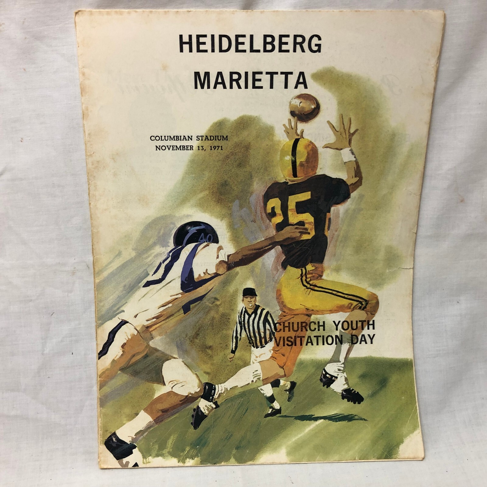 Vintage 1971 Heidelberg Football Program Ohio | eBay