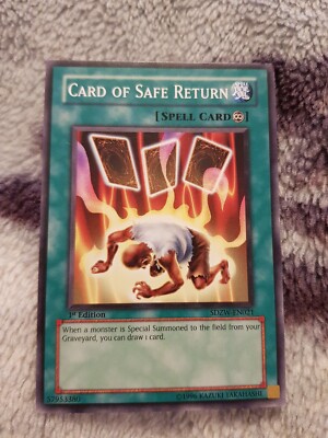 1x YuGiOh TCG Card of Safe Return SDZW EN021 Trading Card Game | eBay UK