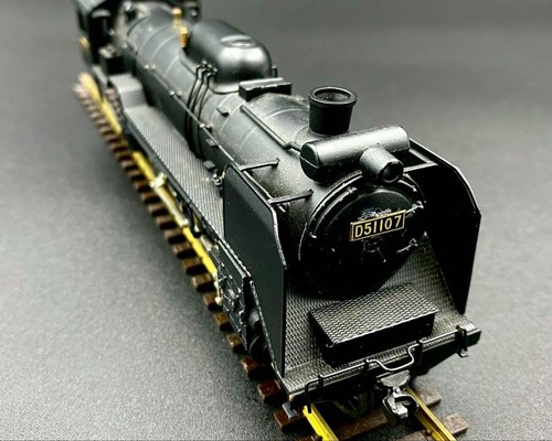 HO Scale D51 107 Steam Locomotive Adachi No Box - For Parts or Repair ...