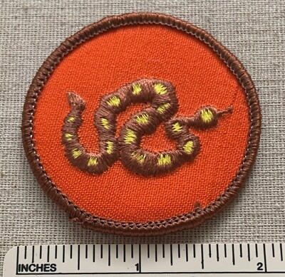 VTG 1970s-80s RATTLESNAKE PATROL Boy Scout Uniform PATCH Unit BSA Badge ...